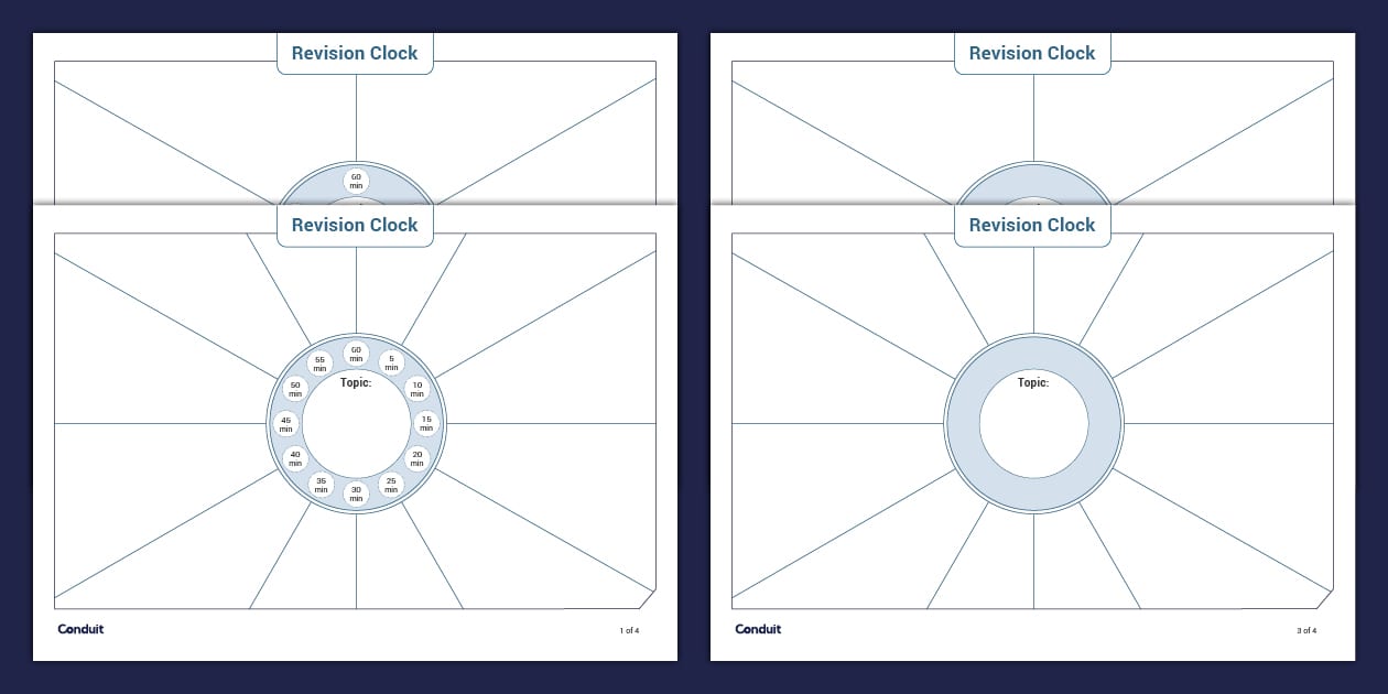 Revision Clock (teacher made) - Twinkl