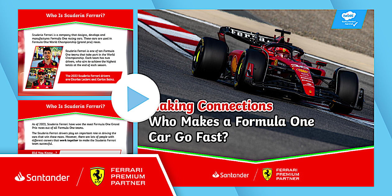 FREE! - Scuderia Ferrari F1: Making Connections – Who Makes a Formula ...