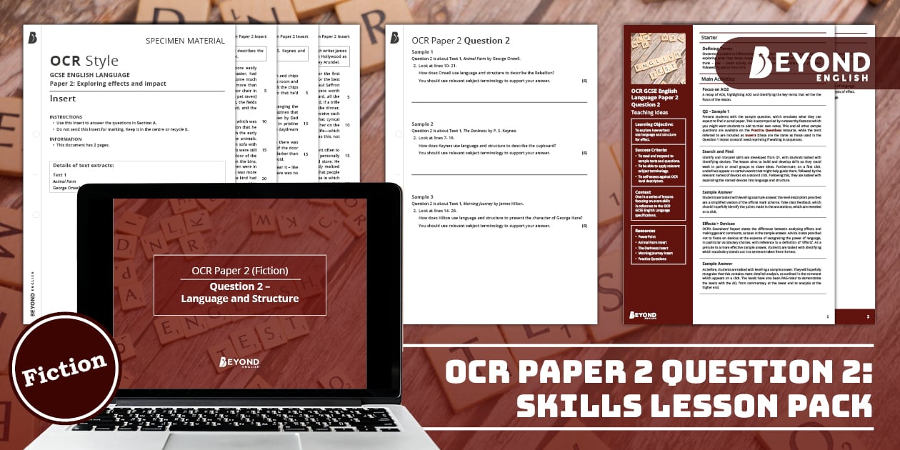 OCR Paper 2 - Question 2 Lesson Pack