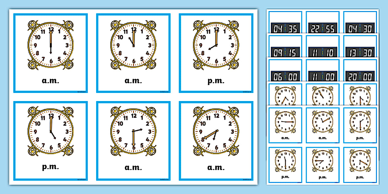 👉 24-Hour Clock Matching Cards - Twinkl - KS2 - Twinkl