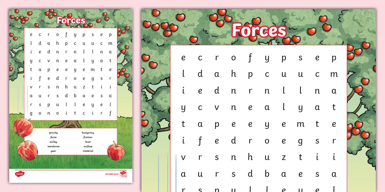 Forces Word Search (teacher made) - Twinkl
