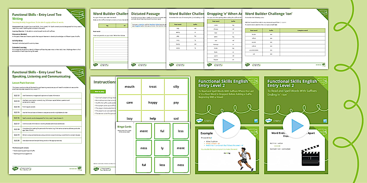 English Functional Skills Entry Level 2 2:16c (teacher made)