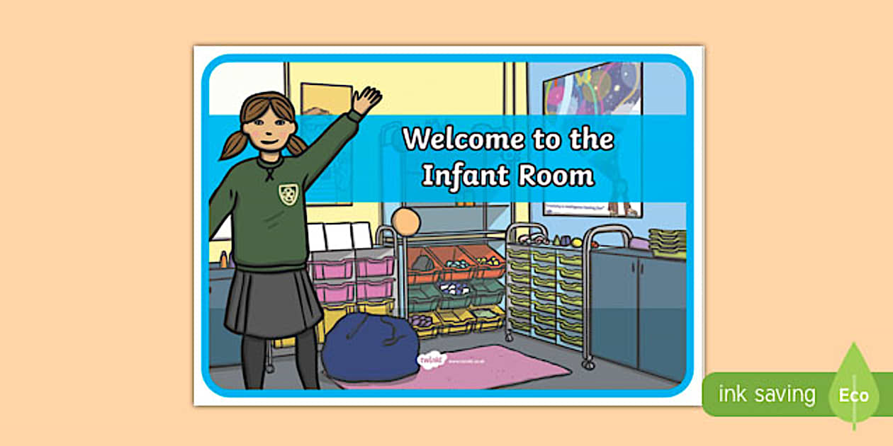 Welcome to the Infant Room Display Poster-Irish - Twinkl