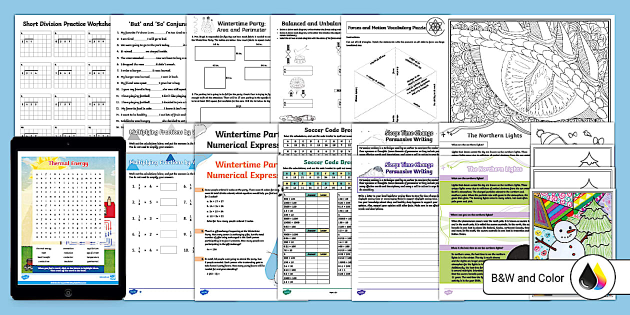 5th Grade Winter Activities for the Snowy Day | Twinkl USA