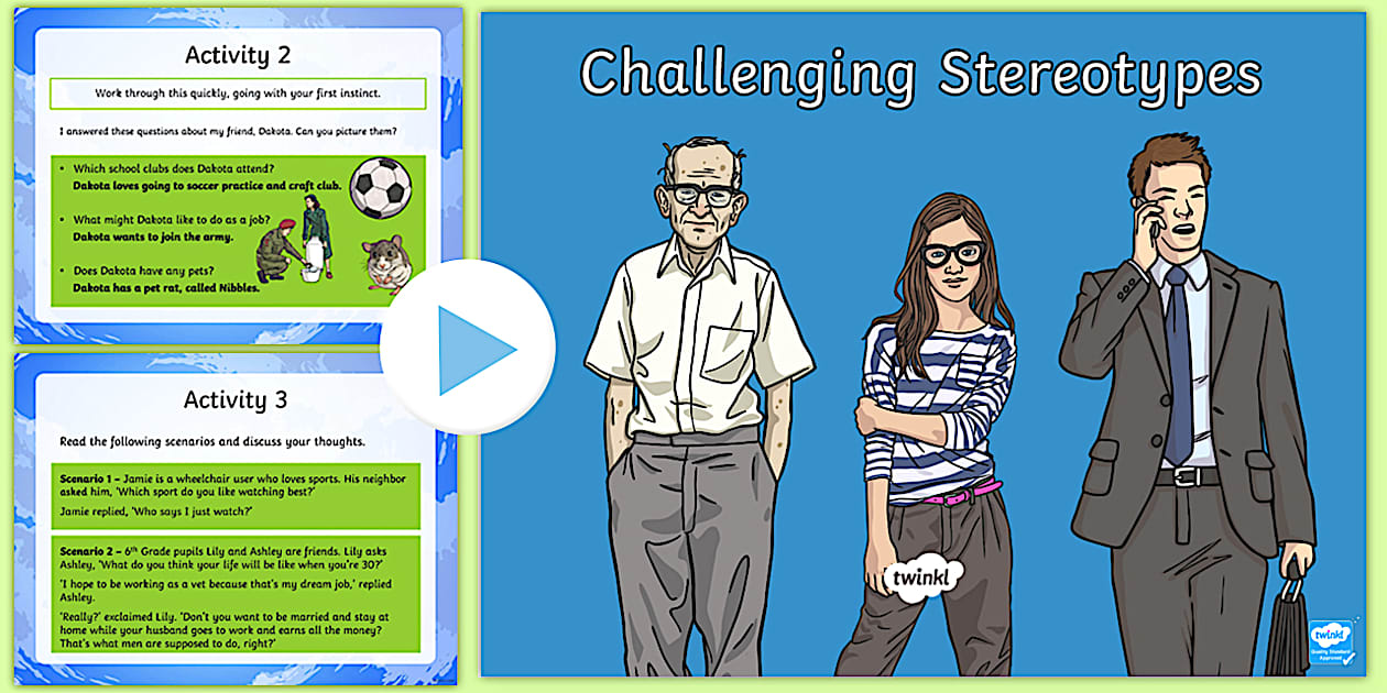 Challenging Stereotypes PowerPoint (teacher made) - Twinkl