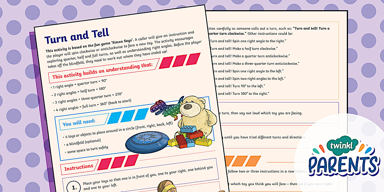 SEND Maths Support: Turn and Tell (Year 3)