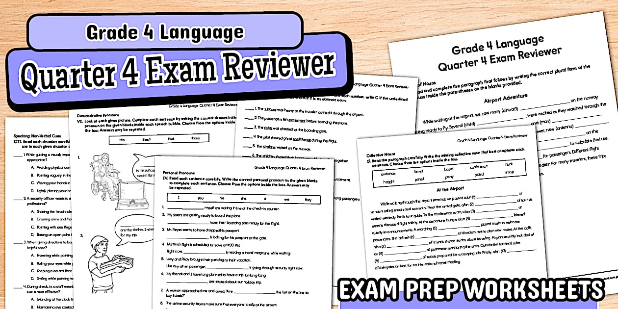 Grade 4 Matatag Language Quarter 4 Exam Reviewer | Twinkl PH