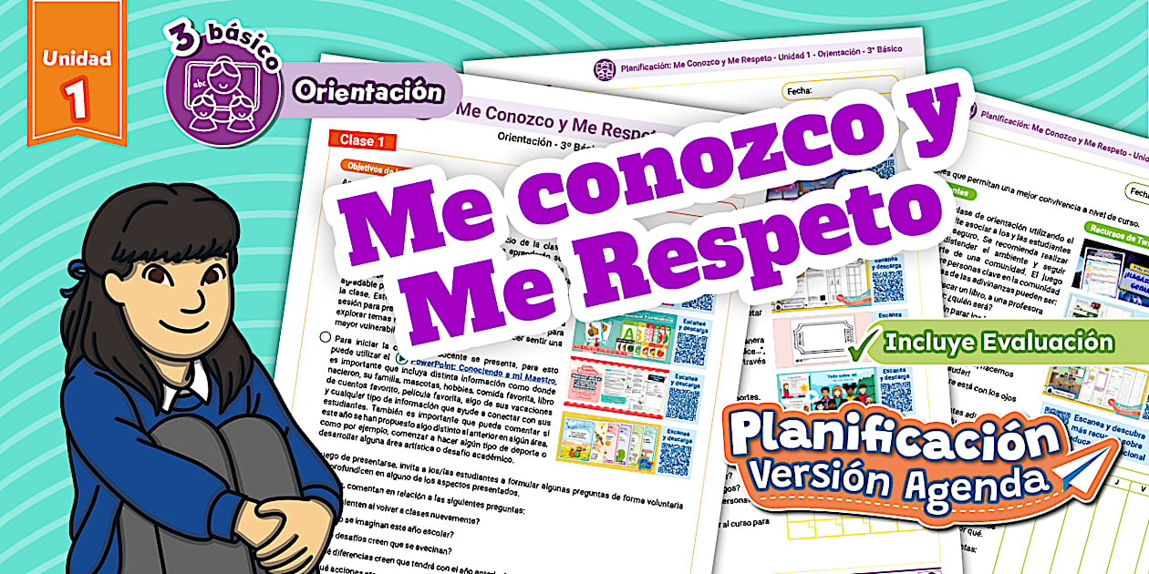 Planificación| Orientación| Unidad 1| 3° Básico |Agenda