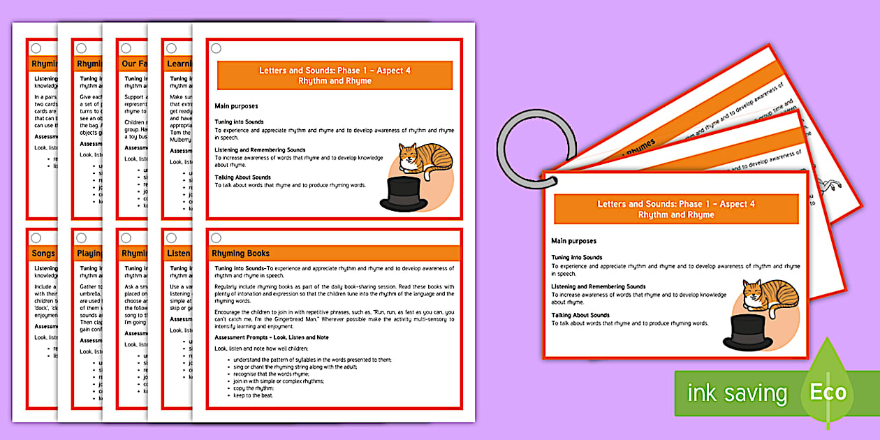 Phase 1 Phonics: Aspect 4 Activity Cards (teacher made)
