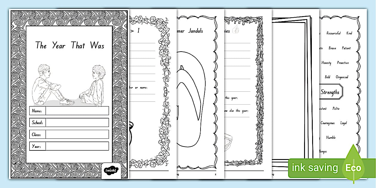 End of Year Booklet (Year 7-8)