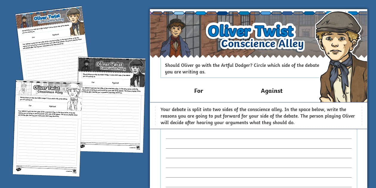 Oliver Twist Conscience Alley Writing Frame (Teacher-Made)