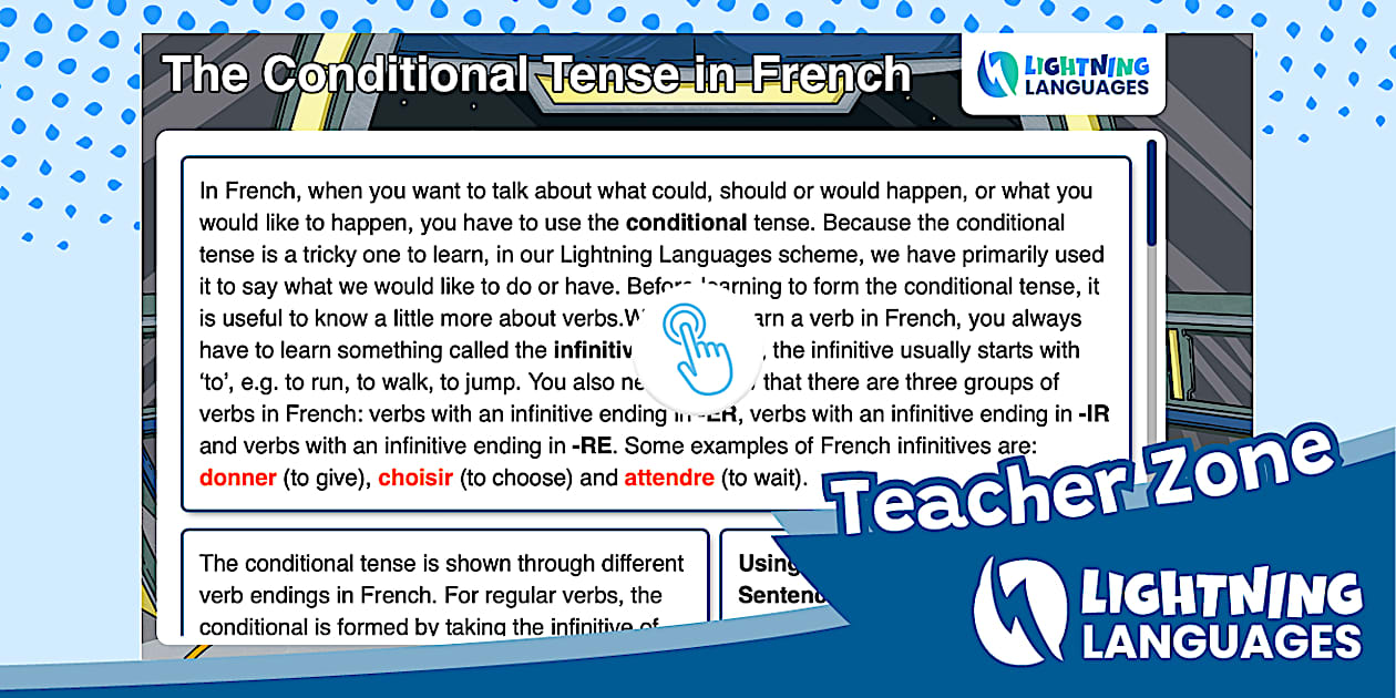 👉 Lightning Languages | French | Go Guide | Conditional Tense
