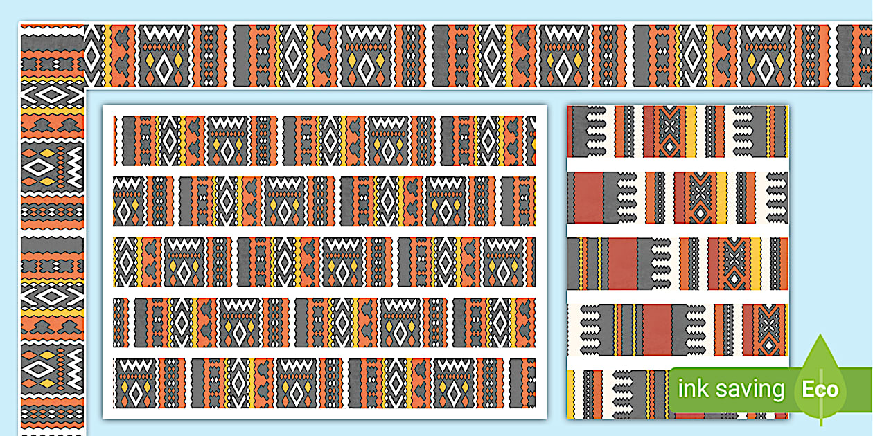 Al-Sadu Weaving Classroom Display Border - Bedouin History