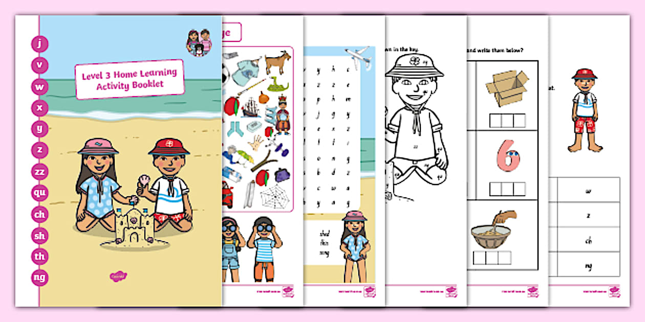 Learning Activity Booklet Level 3 | Phonics Practice Sheets