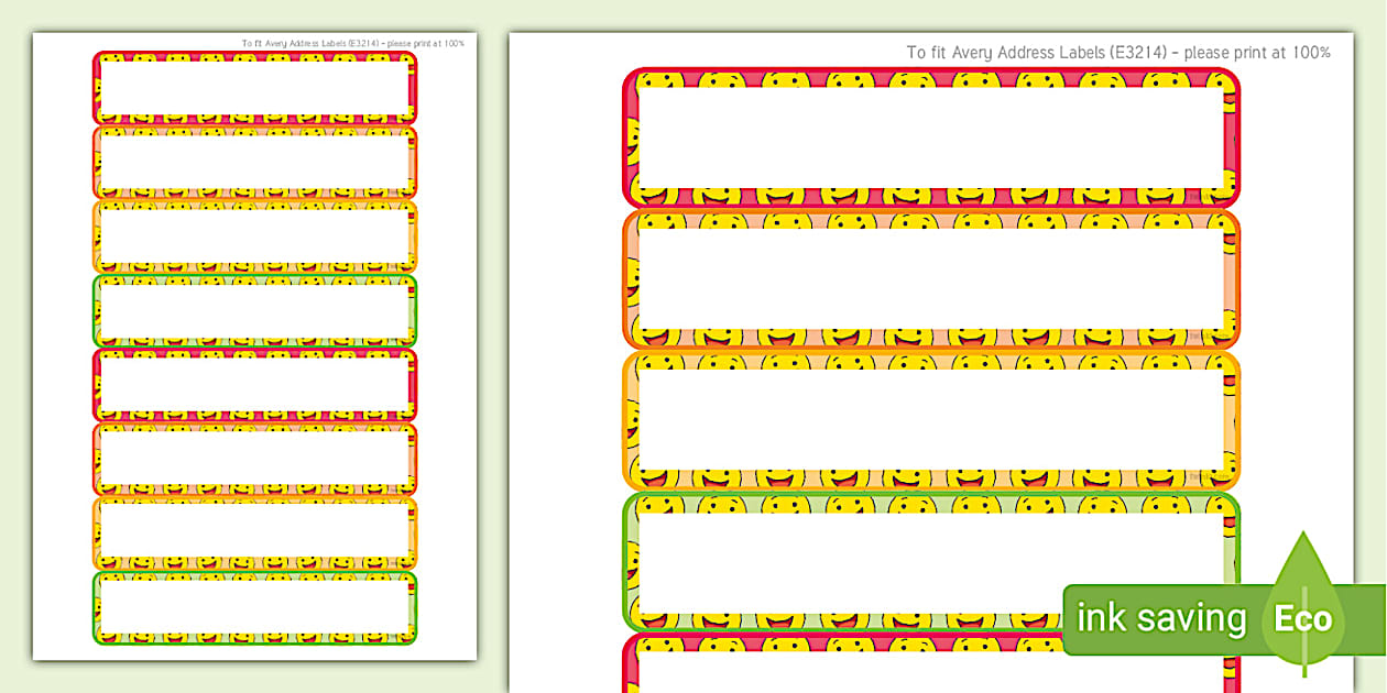 👉 Smiley Face Editable Gratnell Tray Labels - Twinkl