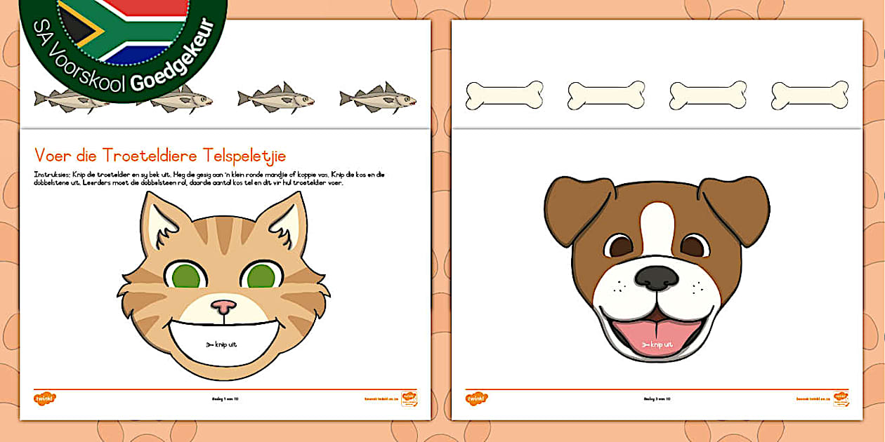 Voer die Troeteldiere Telspeletjie (teacher made) - Twinkl