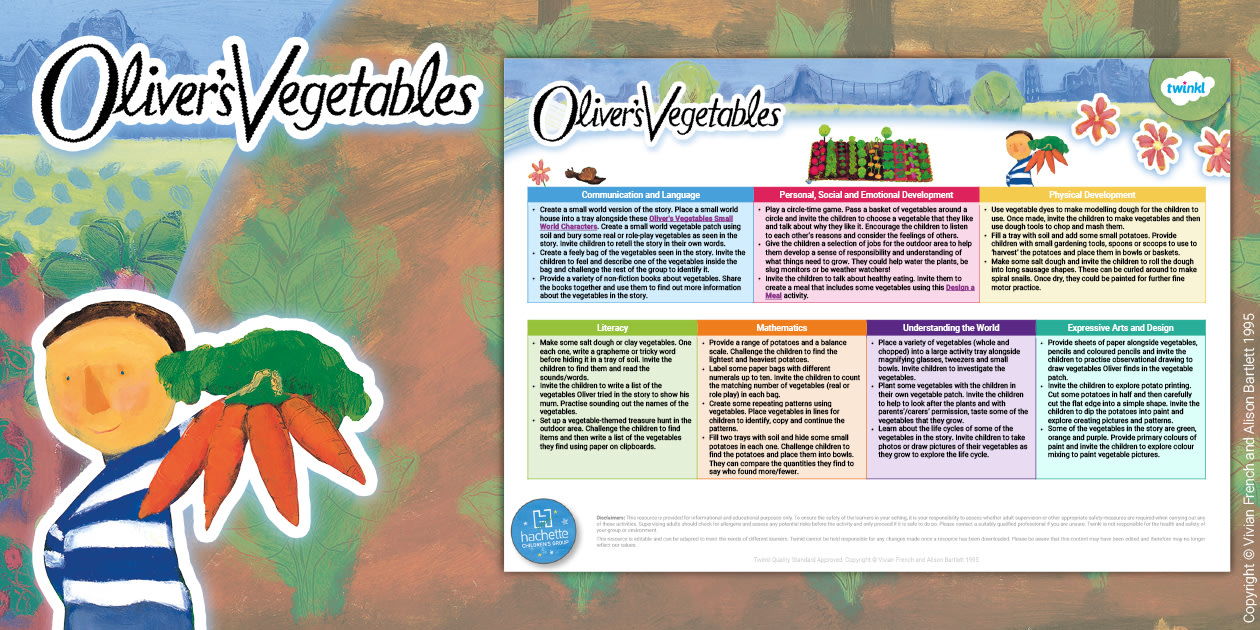 Oliver's Vegetables Literacy Planning EYFS | Twinkl