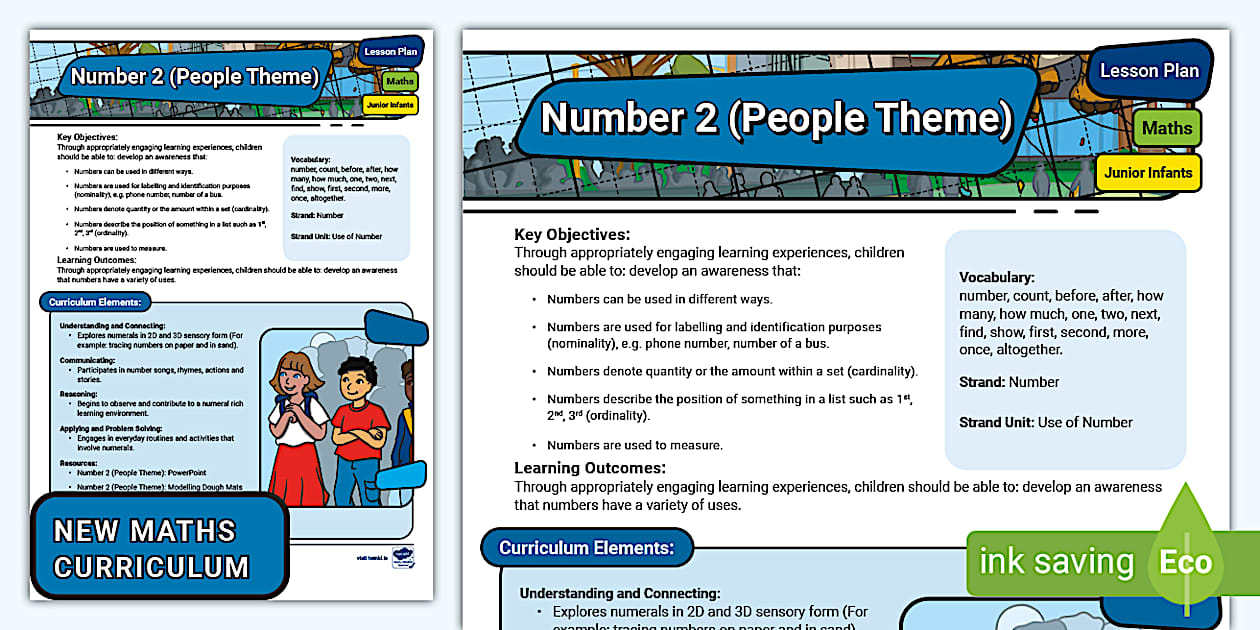Number 2 (People) Lesson Plan (creat de profesori) - Twinkl
