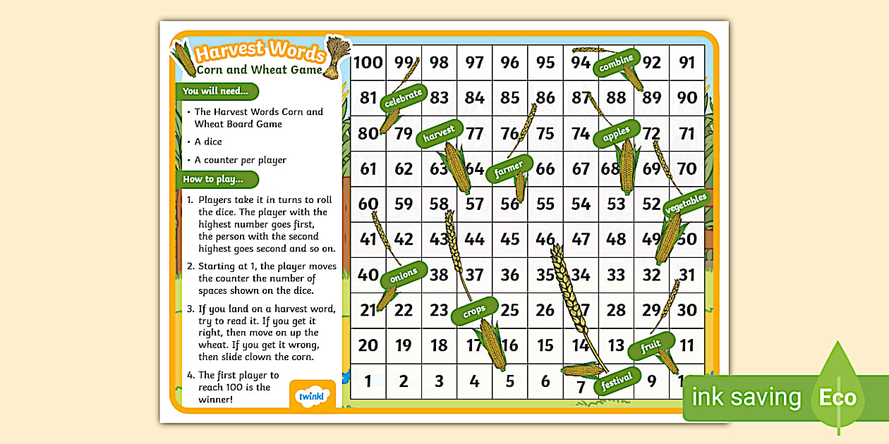 Harvest Corn and Wheat Game (teacher made) - Twinkl