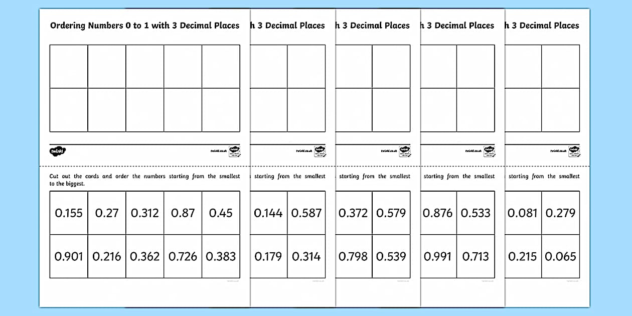 Ordering Decimals Game - KS2 - Primary Resource - Twinkl