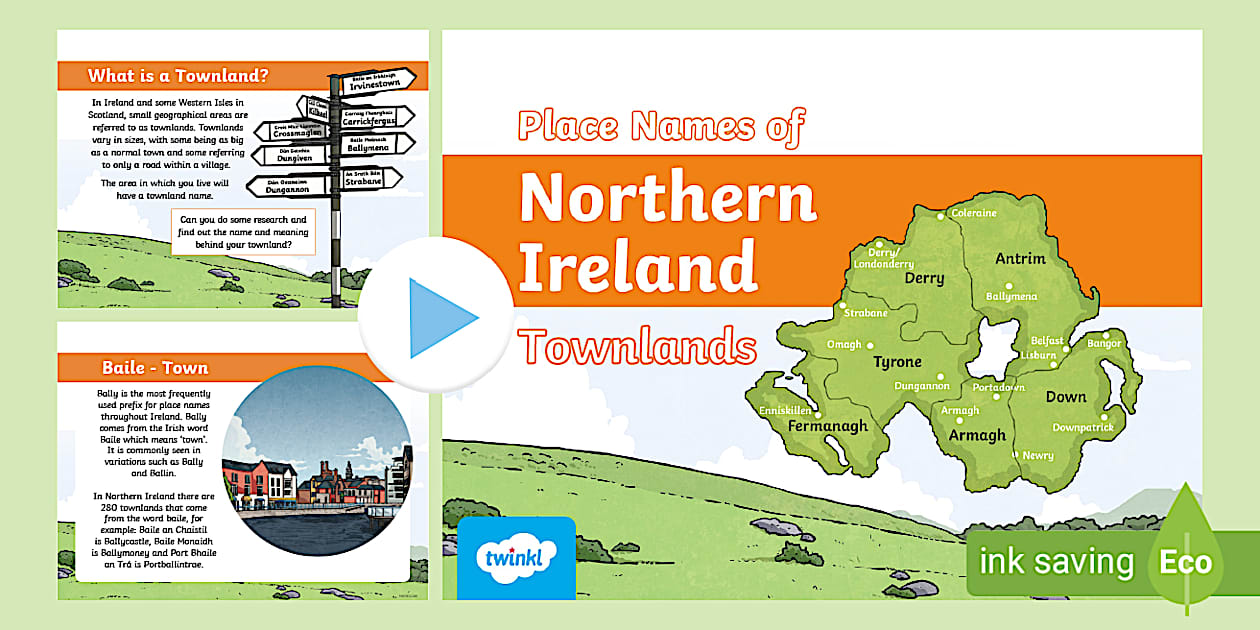 Place Names of Northern Ireland - Townlands PowerPoint