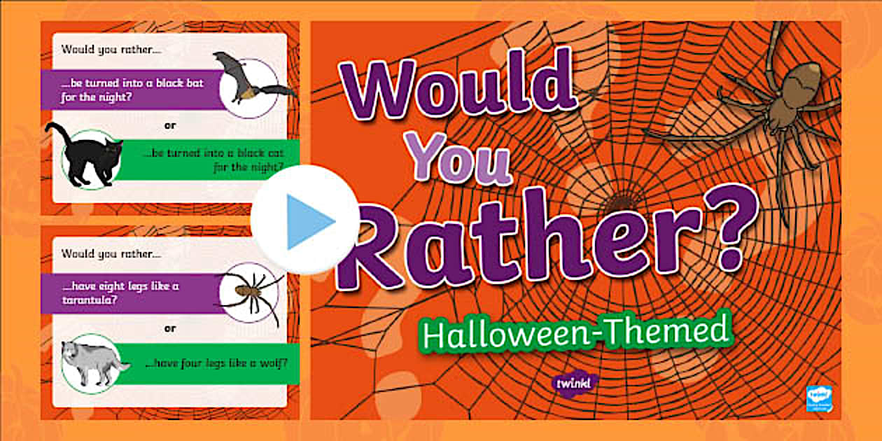 Would You Rather? PowerPoint Game - Halloween Edition