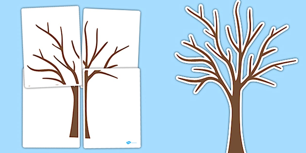 👉 Large Tree Cut-Out Template (teacher made) - Twinkl