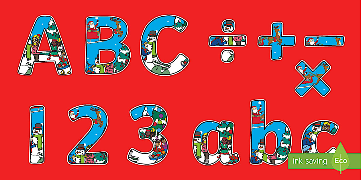 Editable Christmas Display Lettering (teacher made) - Twinkl