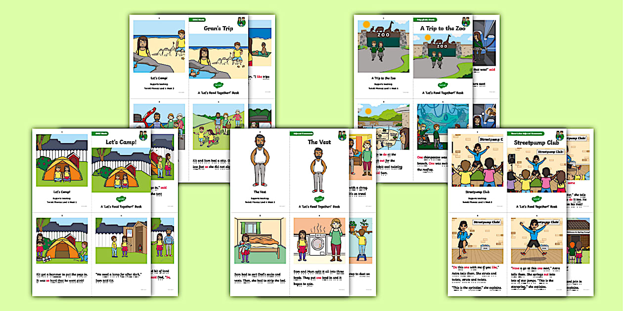 Level 4 Additional Minibooks Weeks - Twinkl Phonics - Twinkl