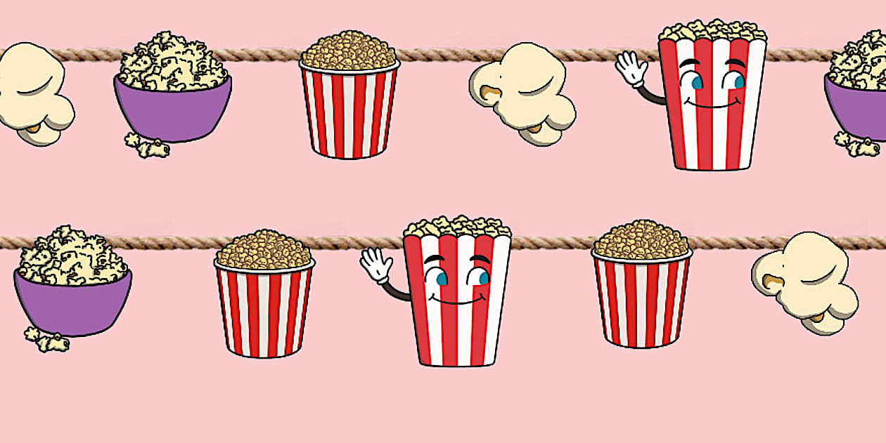 Popcorn Image Bunting - Twinkl Arts (teacher made) - Twinkl