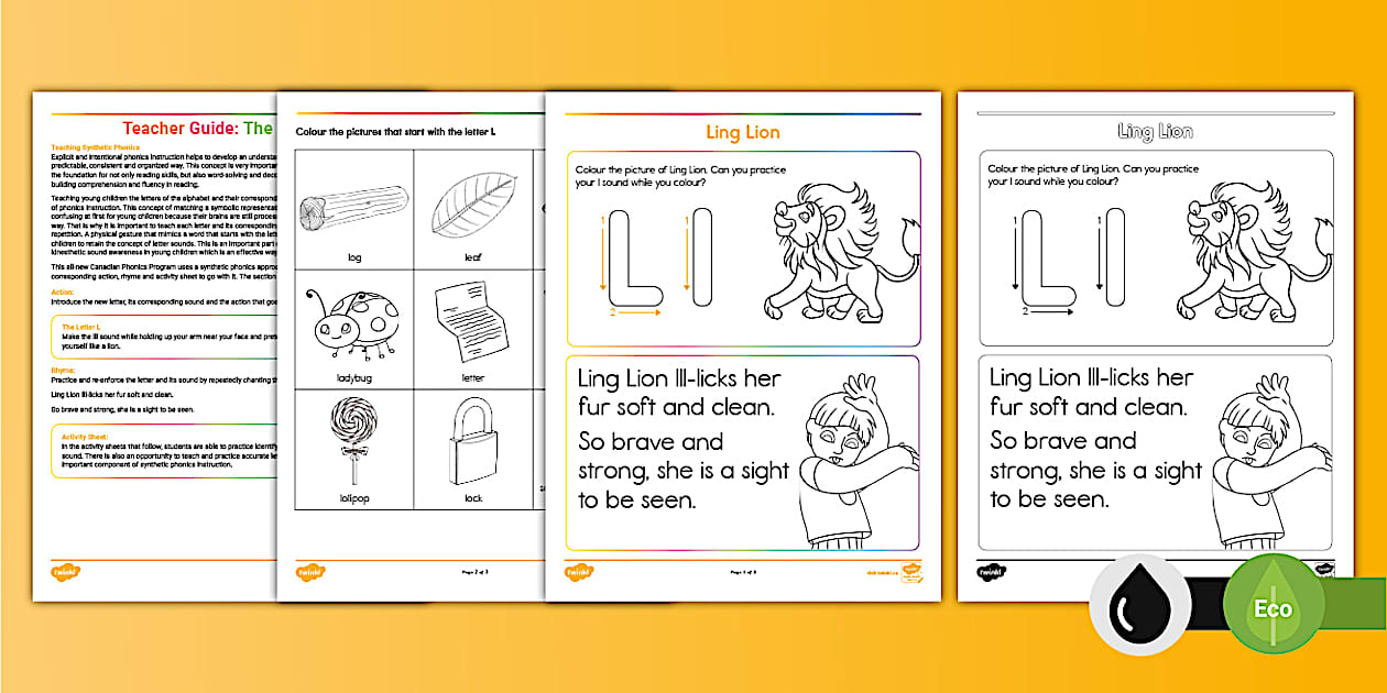 Letter L Phonics Worksheets - Teacher-made - Twinkl CA