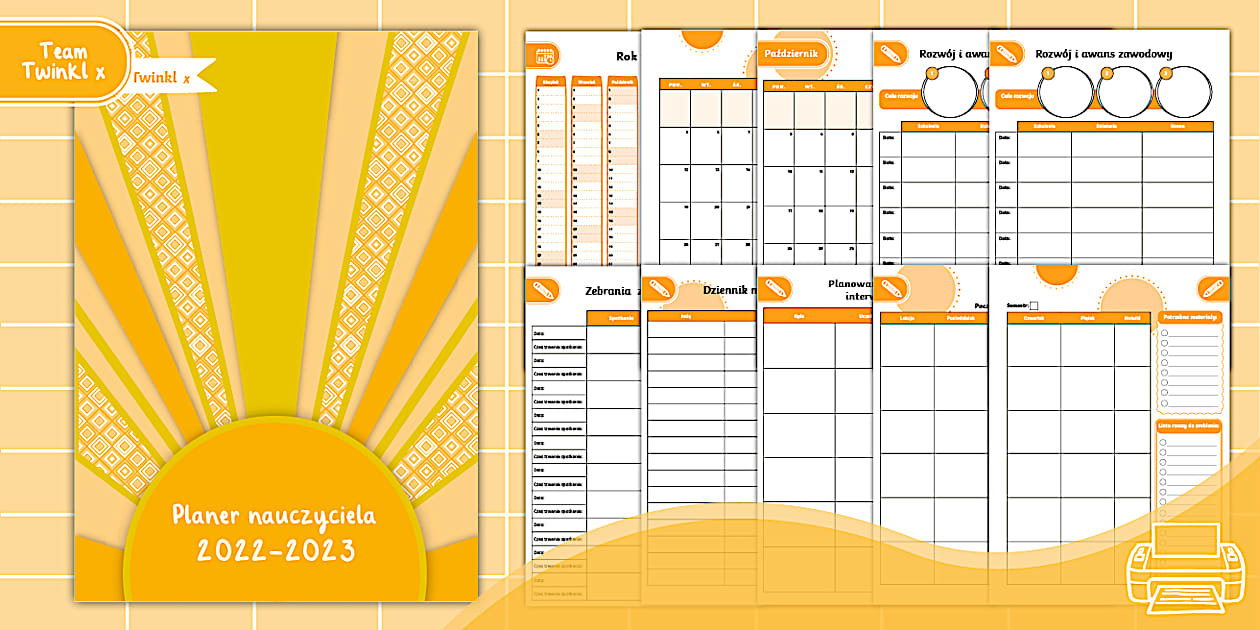 Planer dla nauczycieli na rok szkolny 2022/2023 - Twinkl