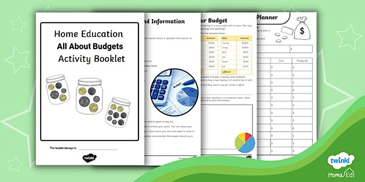 Home Education All About Budgets Activity Booklet - Twinkl