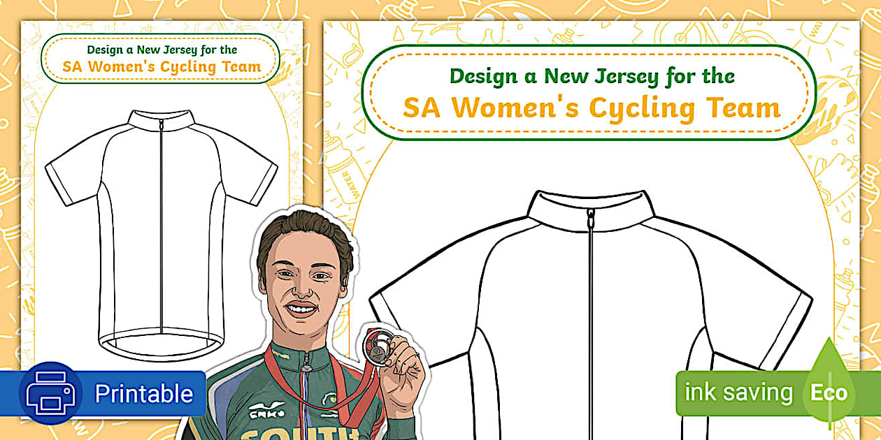 Design A Cycling Jersey Worksheet | Twinkl SA - Twinkl