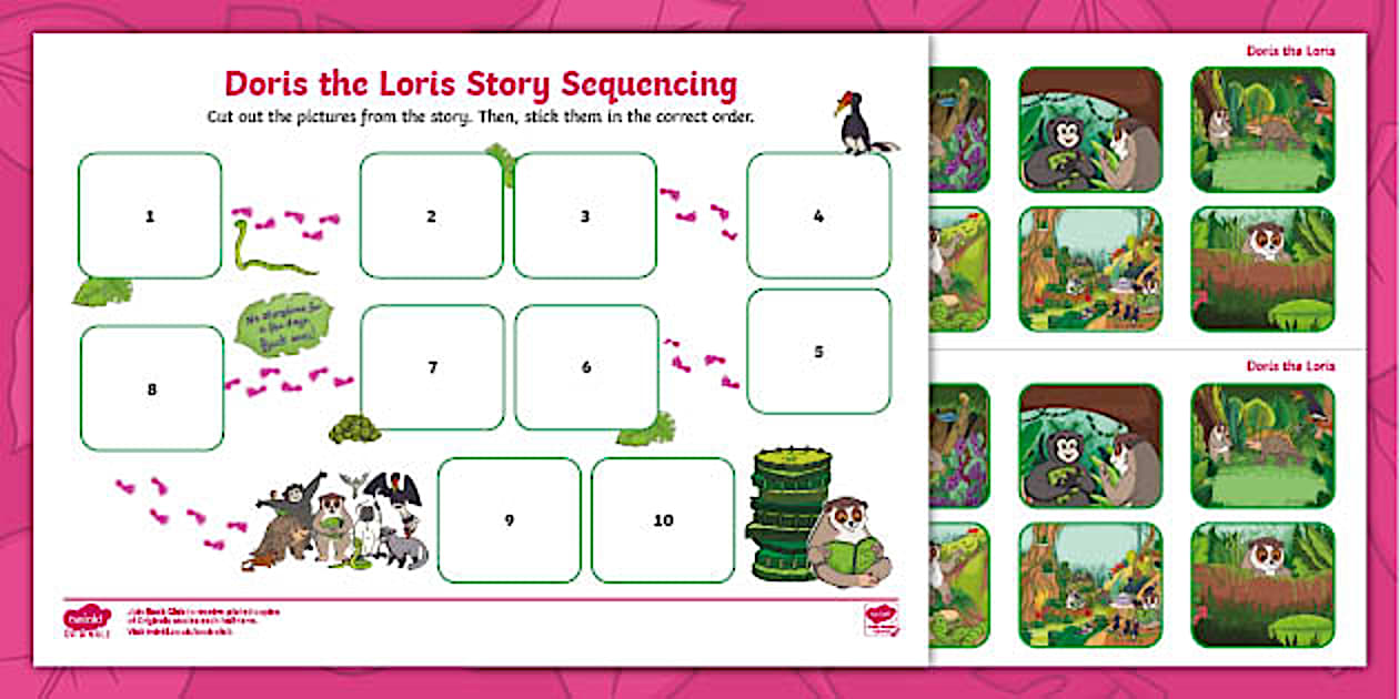 Doris the Loris Story Sequencing Activity (teacher made)