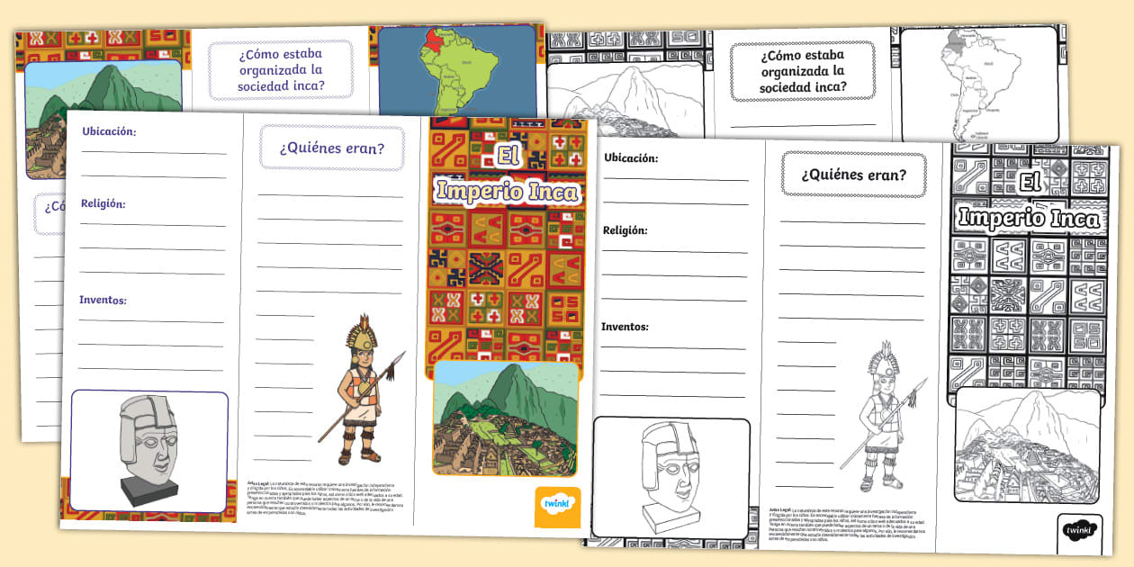 Folleto: El Imperio Inca (Teacher-Made) - Twinkl