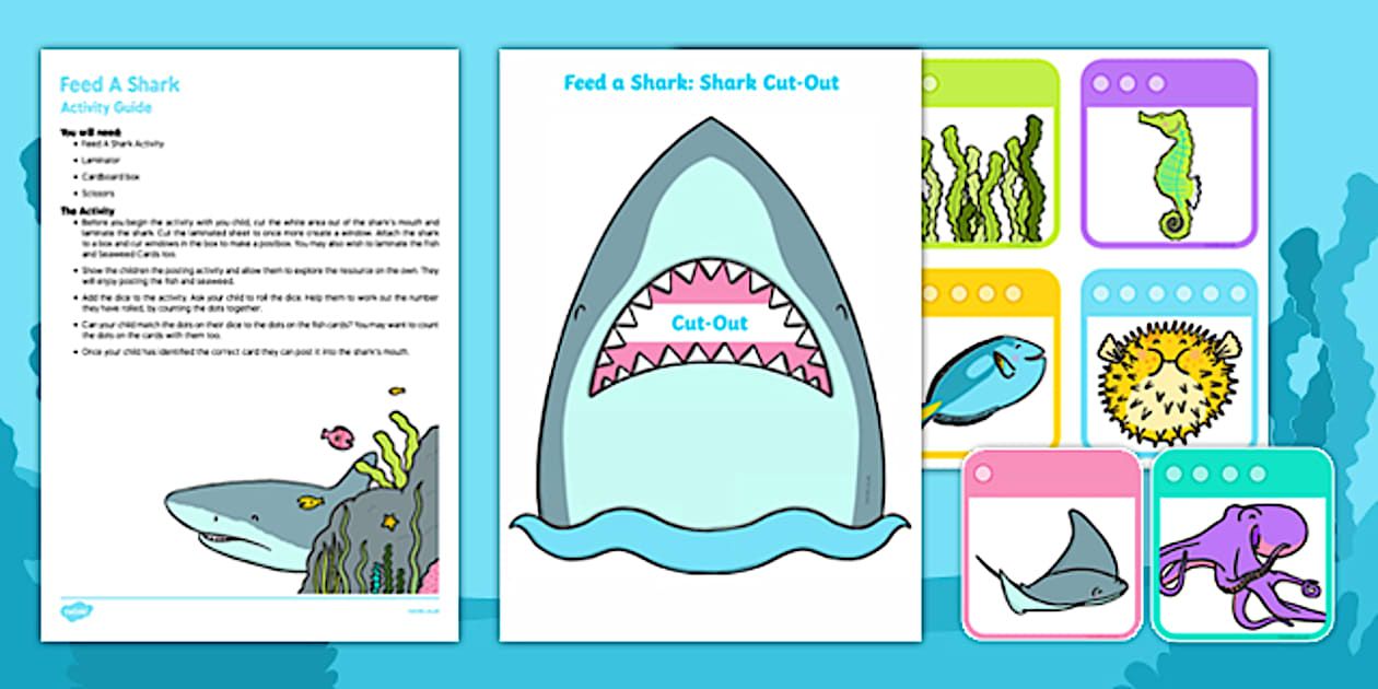 Feed a Shark Posting Busy Bag Resource Pack for Parents