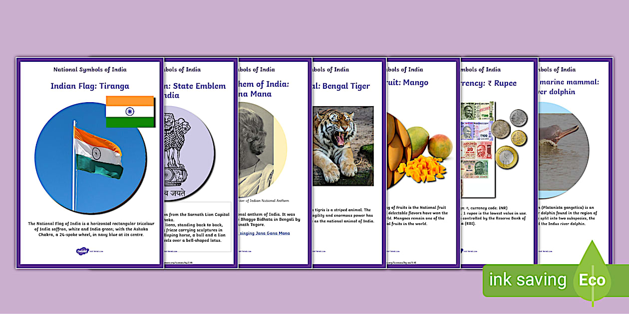 National Symbols of India Images - Pack for Kids - Twinkl