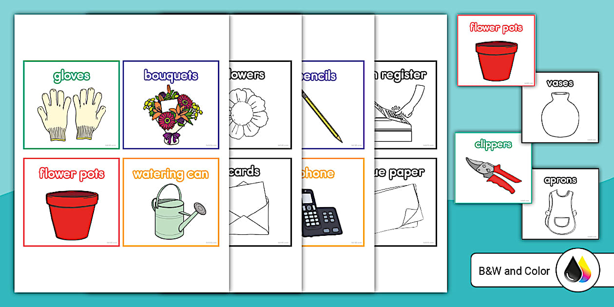 Flower Shop Dramatic Play Labels (teacher made) - Twinkl