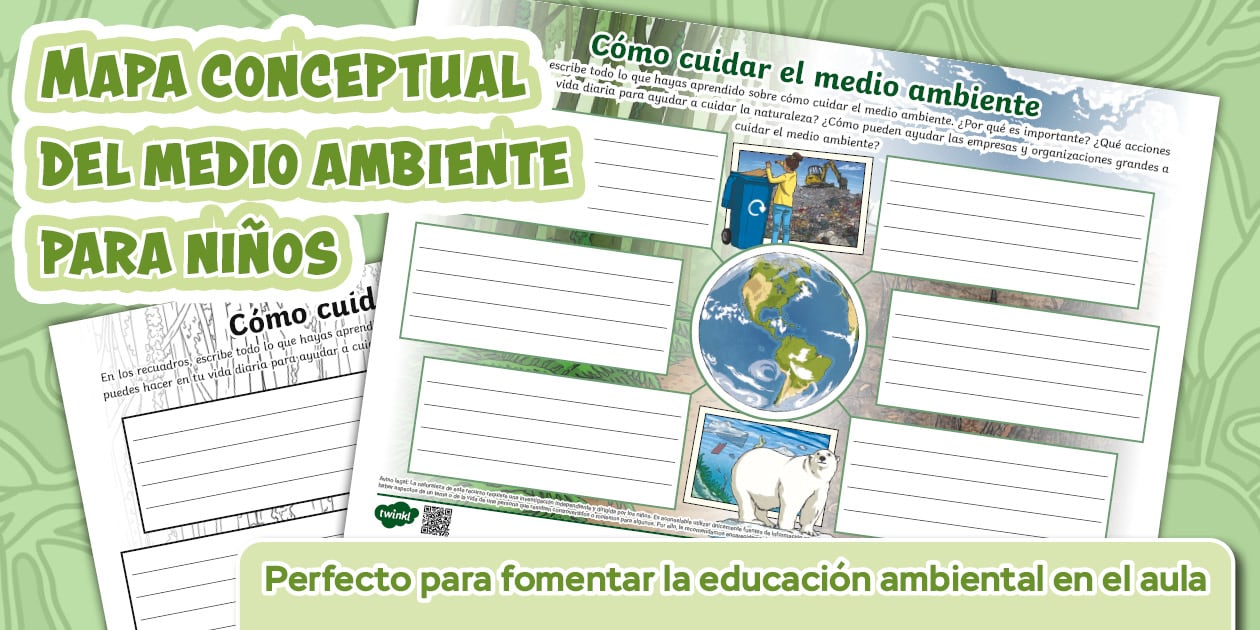 * NEW * Mapa conceptual del medio ambiente para niños