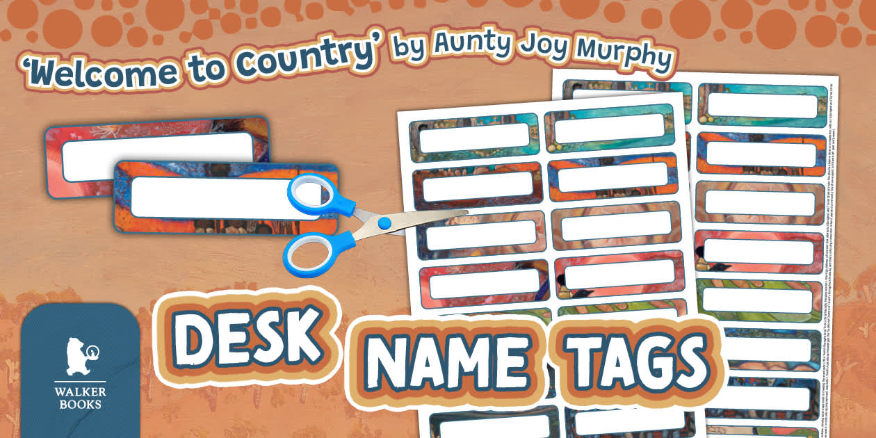 Themed Desk Name Tags for Classroom
