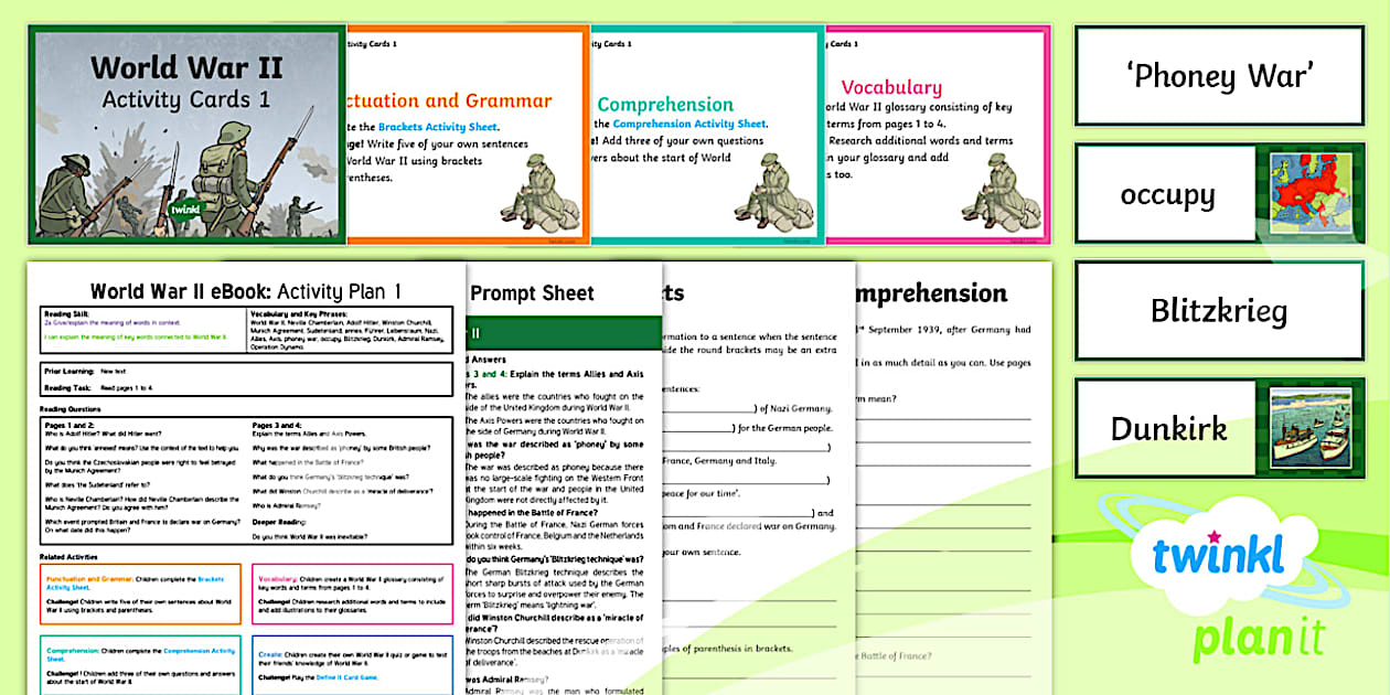 World War II eBook Guided Reading 1 Y5 (teacher made)
