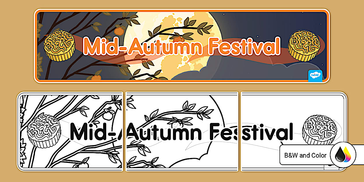 Mid-Autumn Festival Banner (teacher made) - Twinkl