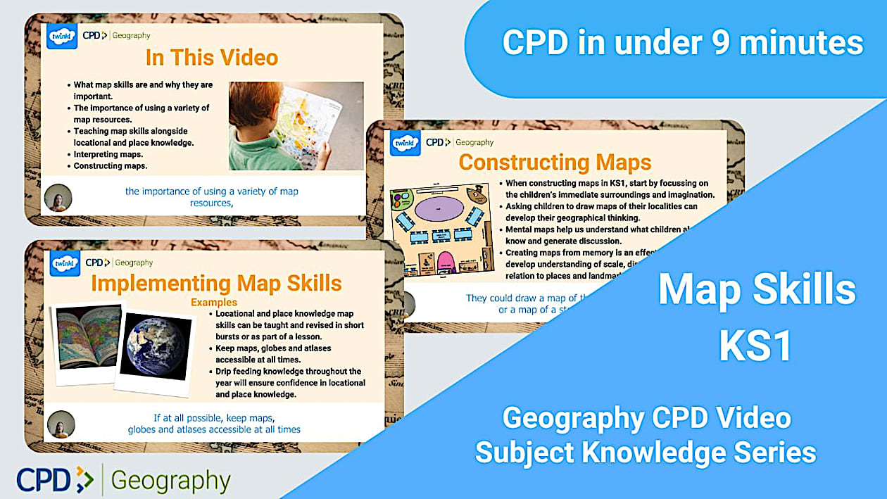 KS1 Map Skills CPD (teacher made) - Twinkl