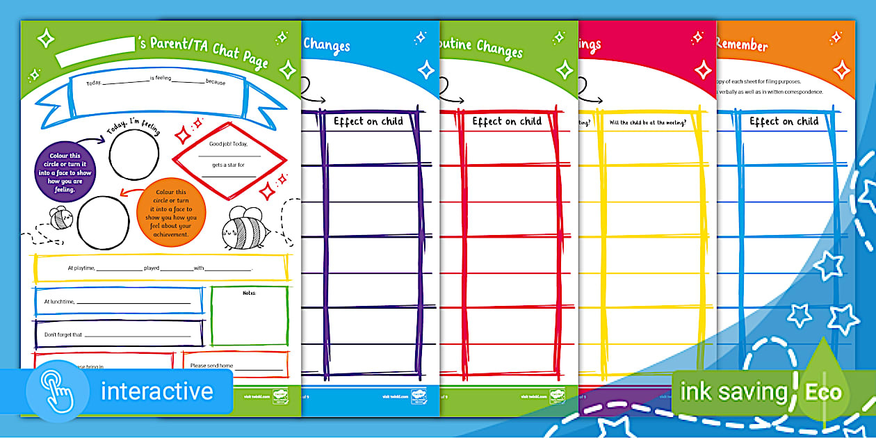 Home/School Communication Page (teacher made) - Twinkl