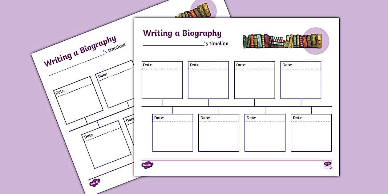 Eighth Grade Writing a Biography Organizer (teacher made)