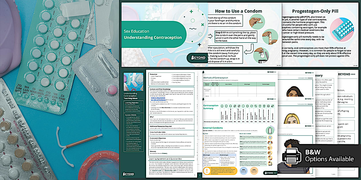 Understanding Contraception Lesson Pack | RSE | Beyond
