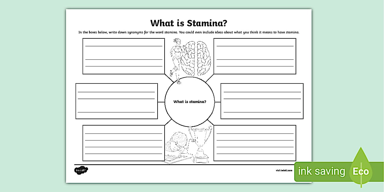 What Is Stamina? Mind Map (teacher made) - Twinkl