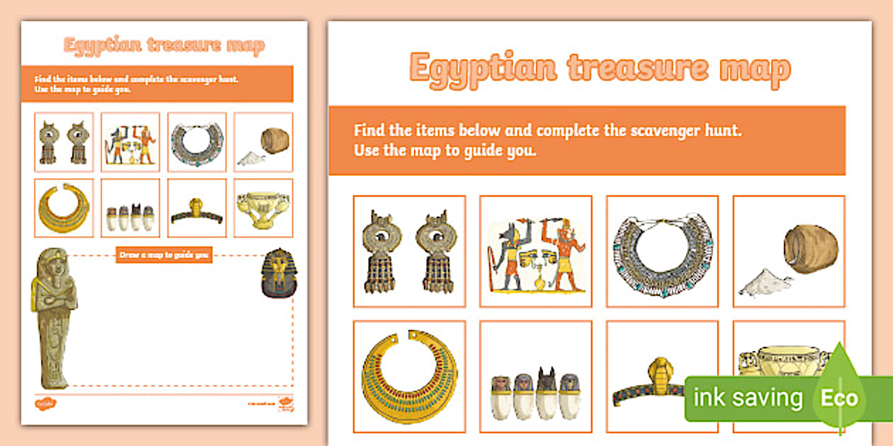 Egyptian Treasure Map Activity | Primary Resources - Twinkl