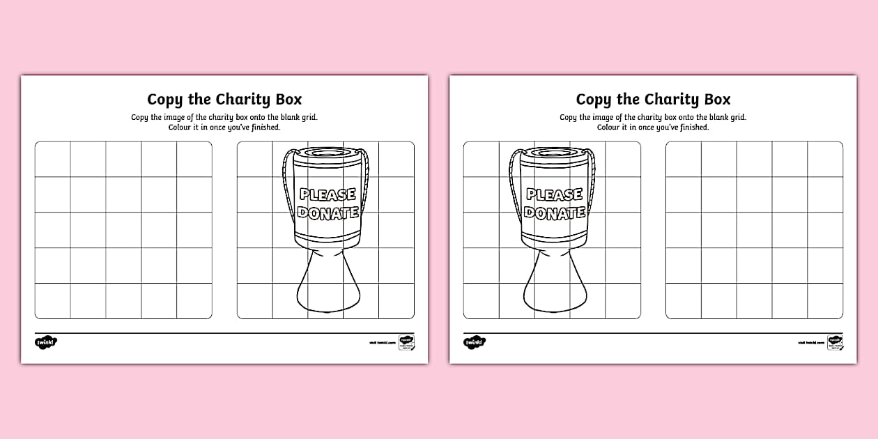 Copy the Charity Box Worksheet (Teacher-Made) - Twinkl